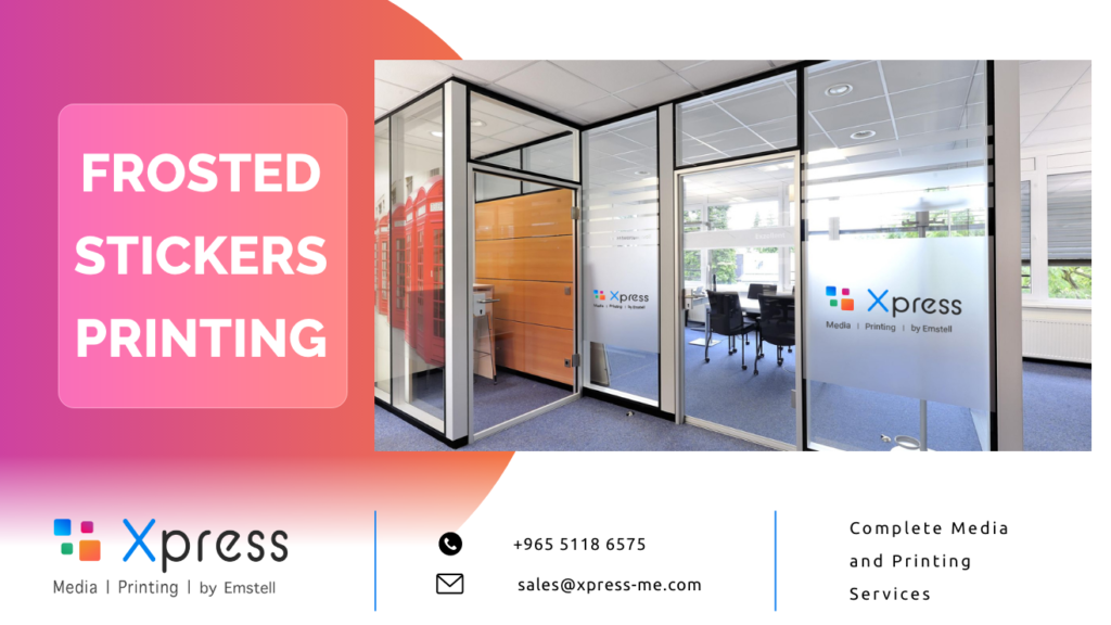 Frosted Sticker Printing - XpressME