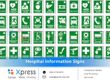 Information Signs - XpressME Kuwait Best Printing Signage Flags ...